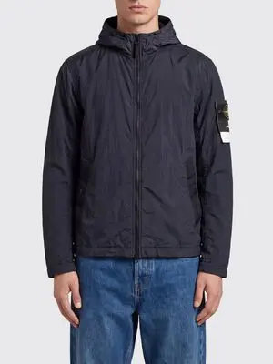 Stone Island Hooded Zip-up Jacket - Blue