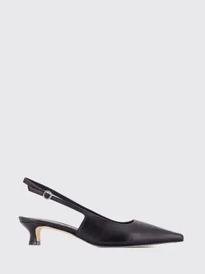 AeydĒ Catrina Smooth Leather Slingback Pumps - Black