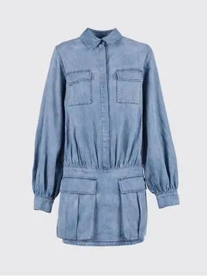 7 For All Mankind Denim Utility Shirt Dress