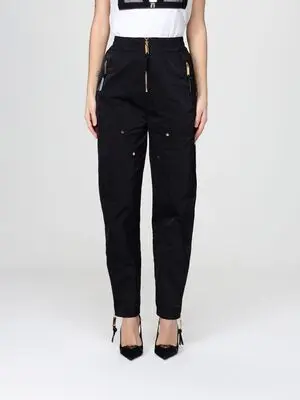 Elisabetta Franchi Straight Crêpe Trousers - Black
