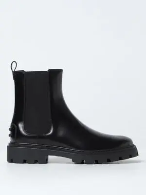 TOD'S Flat Ankle Boots Colour - Black
