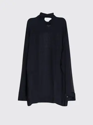 Dries Van Noten Embellished Viscose Blouse With Scarf Neck - Blue