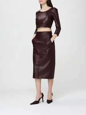 Elisabetta Franchi Midi Skirt - Brown