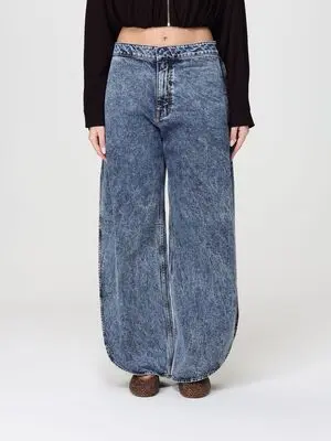 Alaïa Wide-leg Denim Jeans - Gnawed Blue