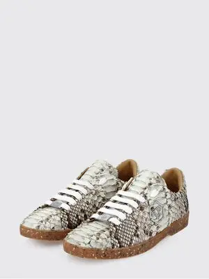 Philipp Plein Python Leather Sneakers - Beige