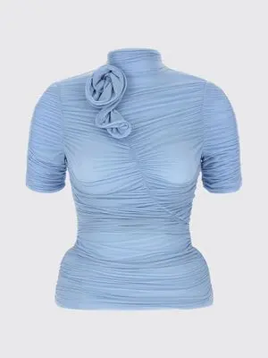 Magda Butrym Pleated Top With Flowers