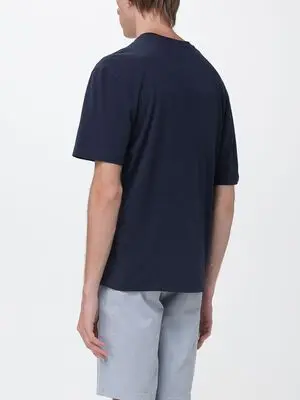 BLAUER. Cotton T-shirt With Logo - Blue