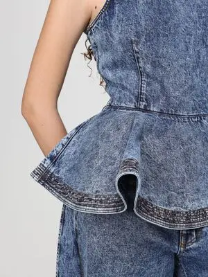 Alaïa Cotton Denim Top
