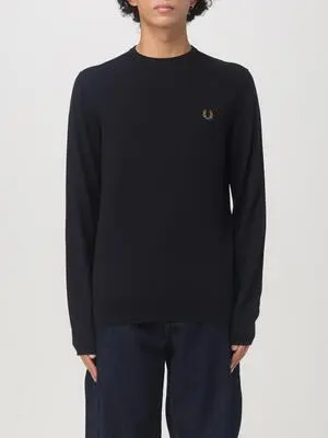 Fred Perry Crew Neck Pullover - Blue
