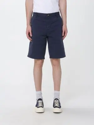 BLAUER. Stretch Cotton Chino Shorts - Blue
