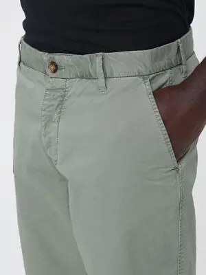 BLAUER. Stretch Cotton Chino Shorts - Olive