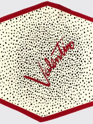 Valentino Garavani Polka-dot And Logo Print Silk Scarf