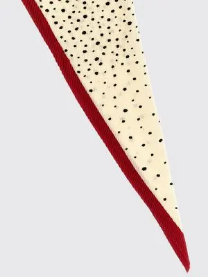 Valentino Garavani Polka-dot And Logo Print Silk Scarf