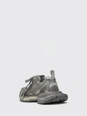 Balenciaga 3xl Distressed Mesh And Polyurethane Sneakers - Grey