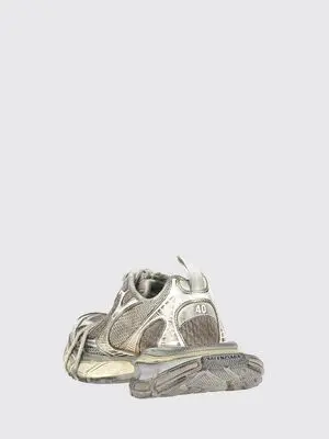 Balenciaga 3xl Distressed Mesh And Polyurethane Sneakers - Grey