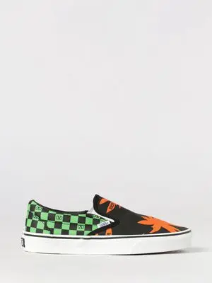 VANS Checkered Canvas Sneakers With Tropical Print Valentino Garavani X - Black