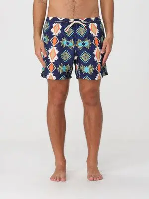 NOM Swimsuit With Leaf Print - Blue 1