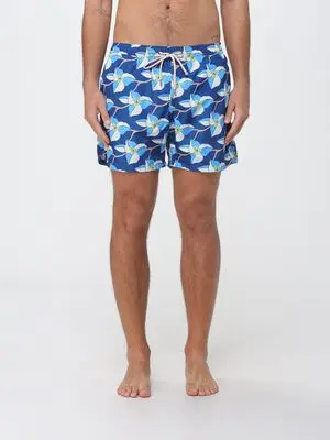 NOM Swimsuit With Leaf Print - Blue