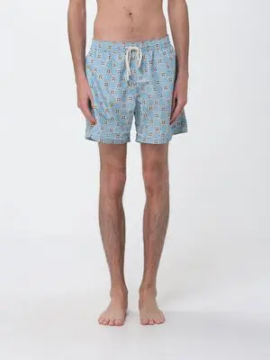 NOM Swimsuit With Leaf Print - Gnawed Blue
