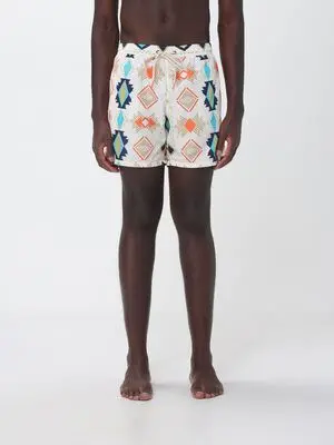 NOM Swimsuit With Leaf Print - Natural