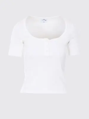 COURREGES Cotton T-shirt With Logo