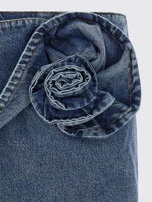 Magda Butrym Cotton Denim Midi Skirt