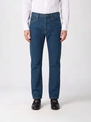 Valentino Garavani Straight Fit Cotton Denim Jeans - Blue