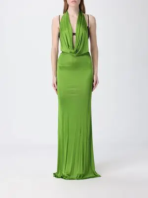 Elisabetta Franchi Long Jersey Dress - Black