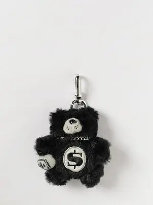 SPRAYGROUND Faux Fur Clay Bear Keychain - Black