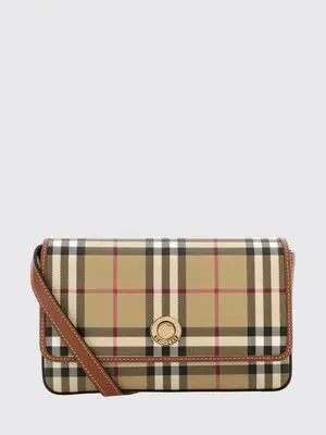 Burberry Hampshire Vintage Check Coated Cotton Bag - Brown