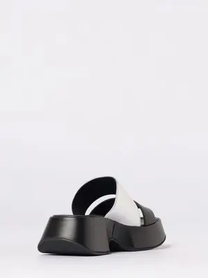 VIC MATIE Leather Sandals - Black