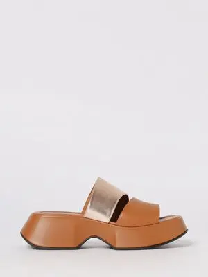 VIC MATIE Leather Sandals - Brown
