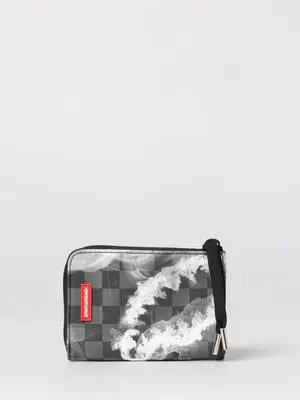 SPRAYGROUND Sip N'smoke Saffiano Faux Leather Wallet - Charcoal
