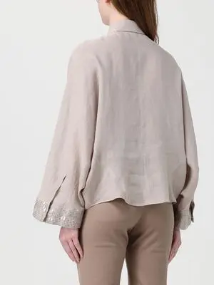 Brunello Cucinelli Linen Shirt With Sequins