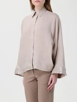 Brunello Cucinelli Linen Shirt With Sequins