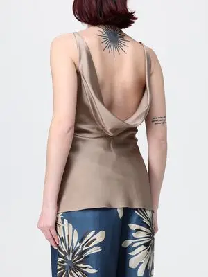 Brunello Cucinelli Silk Top - Brown