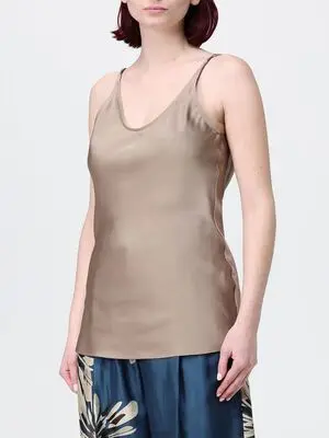 Brunello Cucinelli Silk Top - Brown