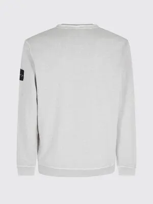 Stone Island Cotton Crew Neck Sweatshirt With Logo Patch - Grey