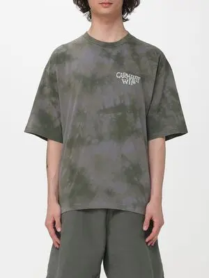 Carhartt Work In Progress Cotton Crew Neck T-shirt With Print - Green