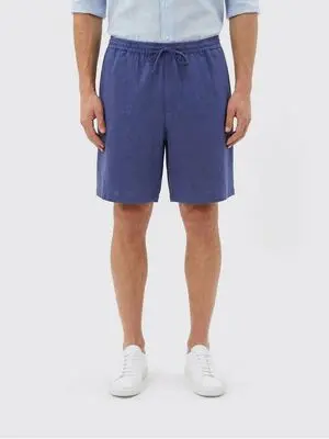 Emporio Armani Linen Shorts - Blue