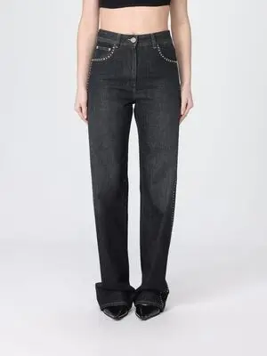 Versace 5-pocket Straight Jeans - Black