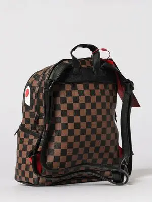 SPRAYGROUND Check 2 Emboss Savage Saffiano Faux Leather Check Backpack