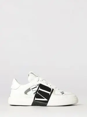 Valentino Garavani Vl7n Leather Lace-up Sneakers - White