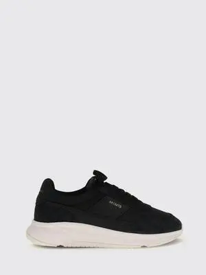 Axel Arigato Genesis Neo Runner Sneakers In Calf Leather And Suede - Black