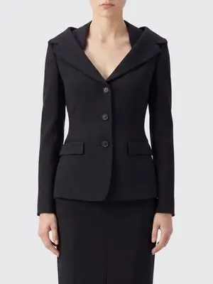 Alexander McQueen Single-breasted Wool Blazer With A Slim Fit And Notched Lapels - Black