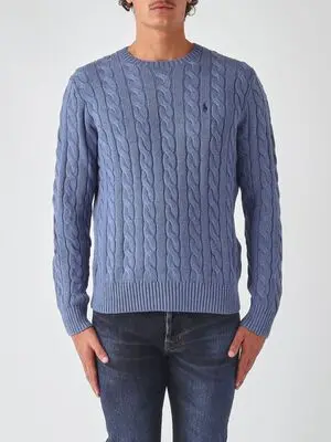 Polo Ralph Lauren Cable Knit Crewneck Jumper - Avion