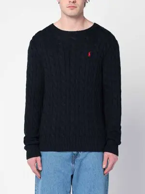 Polo Ralph Lauren Polo Ralph Lauren Cable Knit Jumper Charcoal