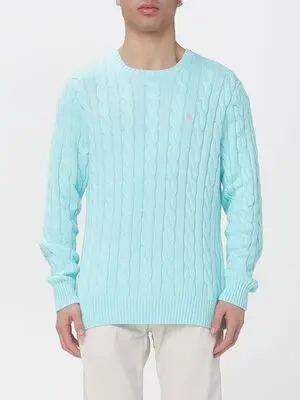 Polo Ralph Lauren Cable Knit Crewneck Jumper - Gnawed Blue