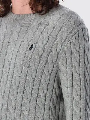 Polo Ralph Lauren Cable Knit Crewneck Jumper - Grey