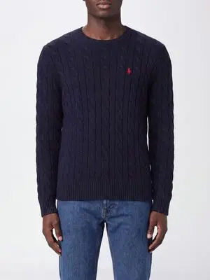Polo Ralph Lauren Cable Knit Crewneck Jumper - Navy